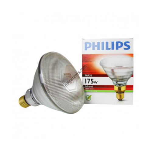 Инфрачервена Лампа Удароустойчива прозрачна 100 и 175 W - Philips